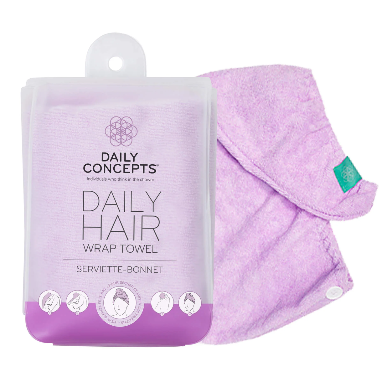 Daily Concepts - Daily Hair Towel Wrap – Be in the Pink