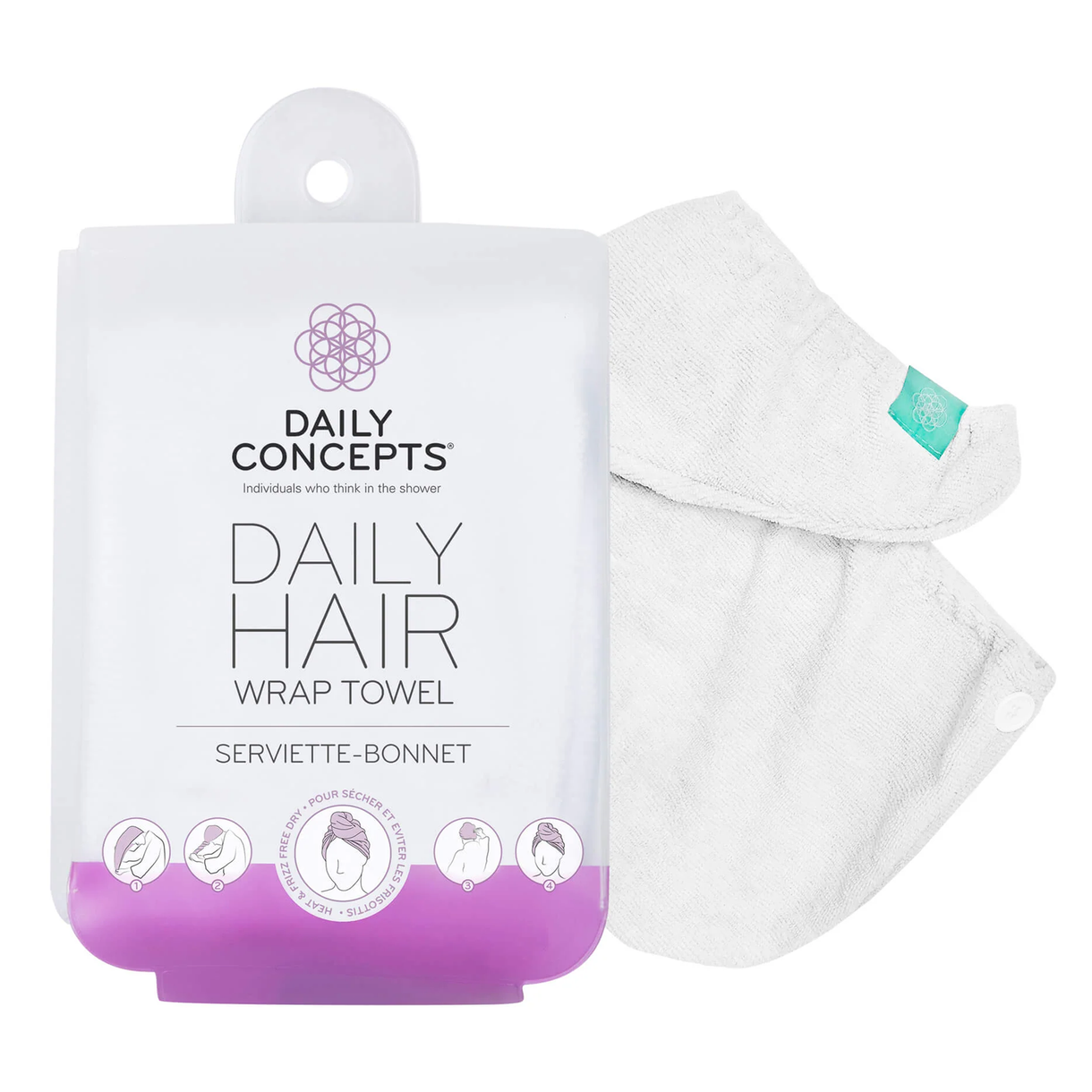Daily Concepts - Daily Hair Towel Wrap – Be in the Pink